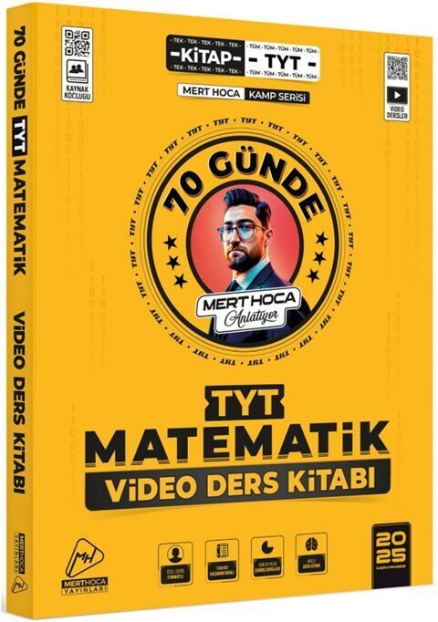 Mert Hoca 2025 70 Günde TYT Matematik Kampı Video Ders Kitabı,Mert Hoca